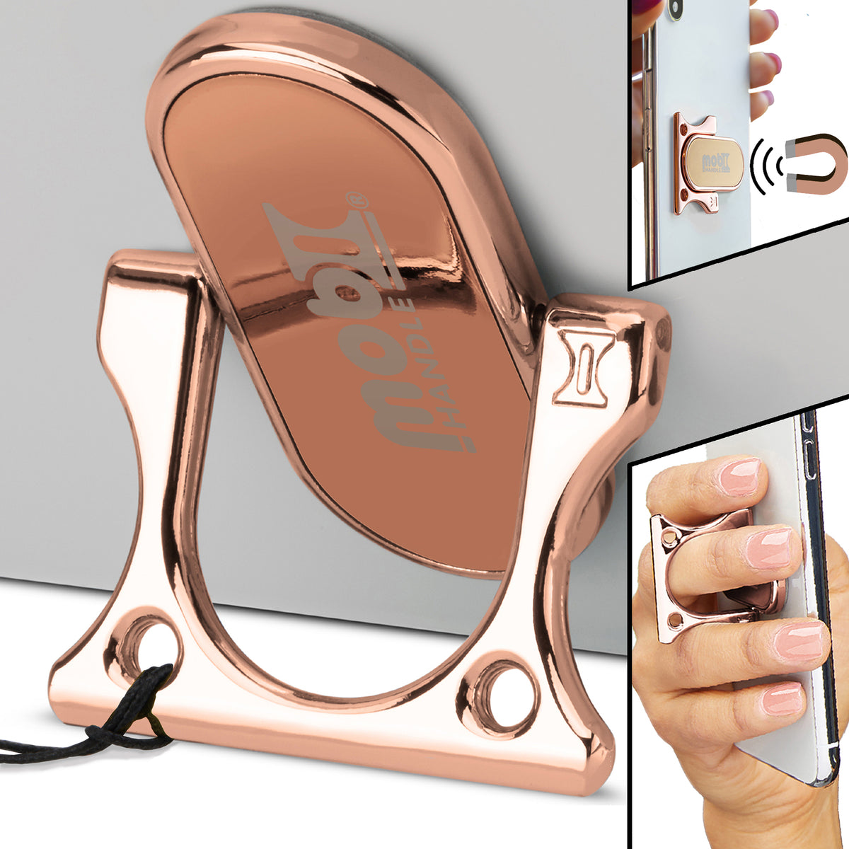 Mobi Handle phone grip holder finger kickstand – MobiHandle